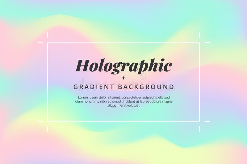 Holographic Effect Background. Colourful Fluid Gradient. Hologram ...