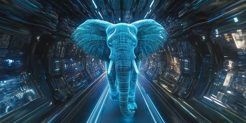 Holographic Elephant in Digital Space a Futuristic Journey of ...