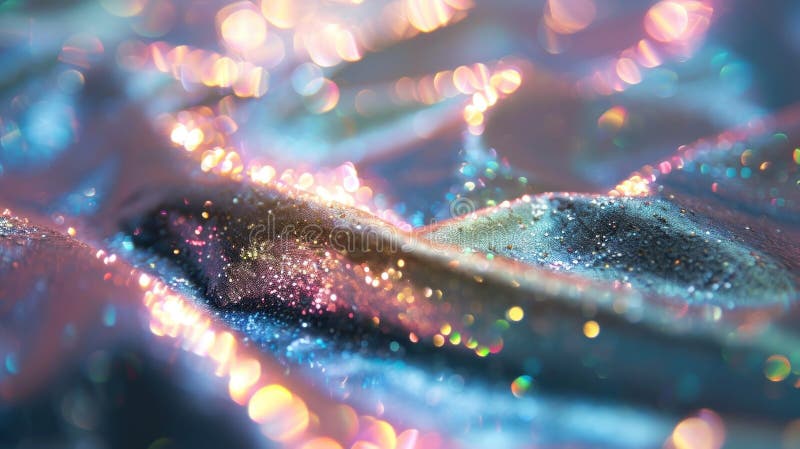 Holographic Shimmering Glittering Backdrop. AI Generated Stock ...