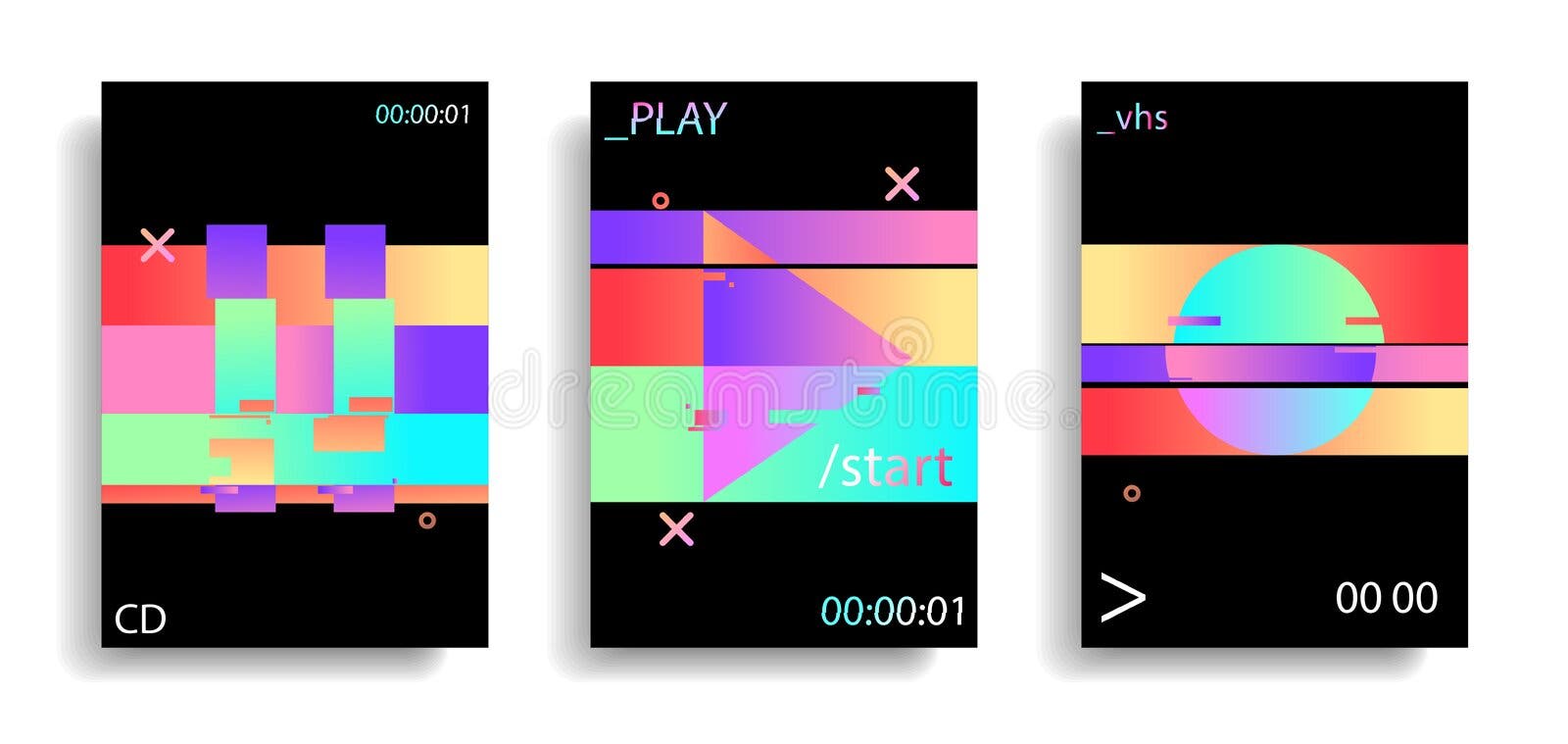 Holographic Background with Different Geometric. Liquid Wave. Synthwave ...