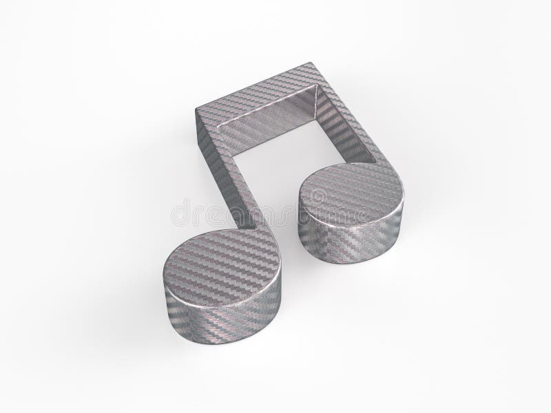 Holographic Foil Music Note Symbol Stock Illustration - Illustration of ...