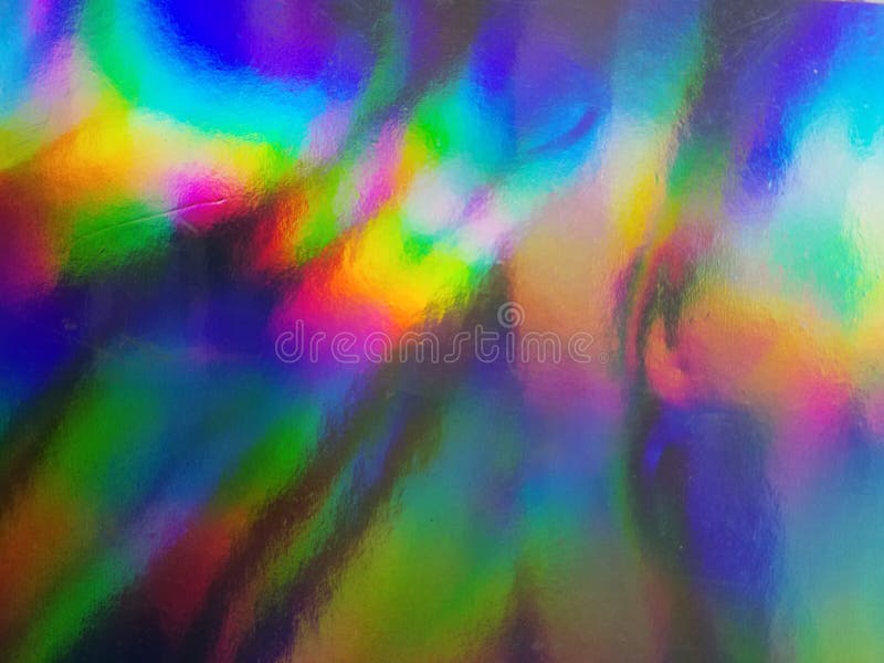 Holographic Foil Texture. Rainbow Magic Background. Stock Photo - Image ...