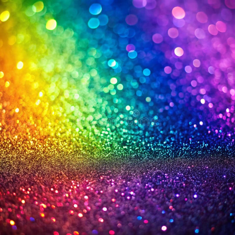 Holographic Glitter Texture on Purple Wall. Rainbow Spectrum Gradient ...