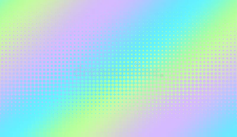 Holographic Gradient Halftone Dots Background Stock Illustrations ...