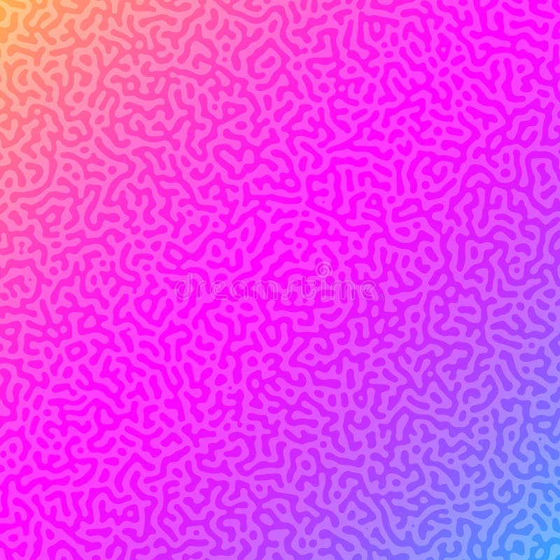 Holographic Gradient Texture. Abstract Turing Ornament Halftone ...