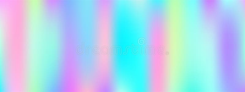 Holographic Gradient Vector Background. Iridescent Gradient Overlay ...