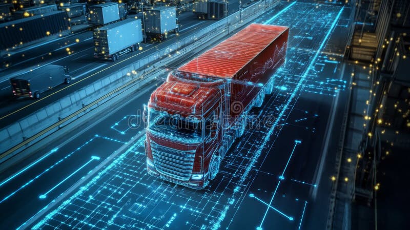 Holographic Integrated Logistics System with Truck on Digital Road ...