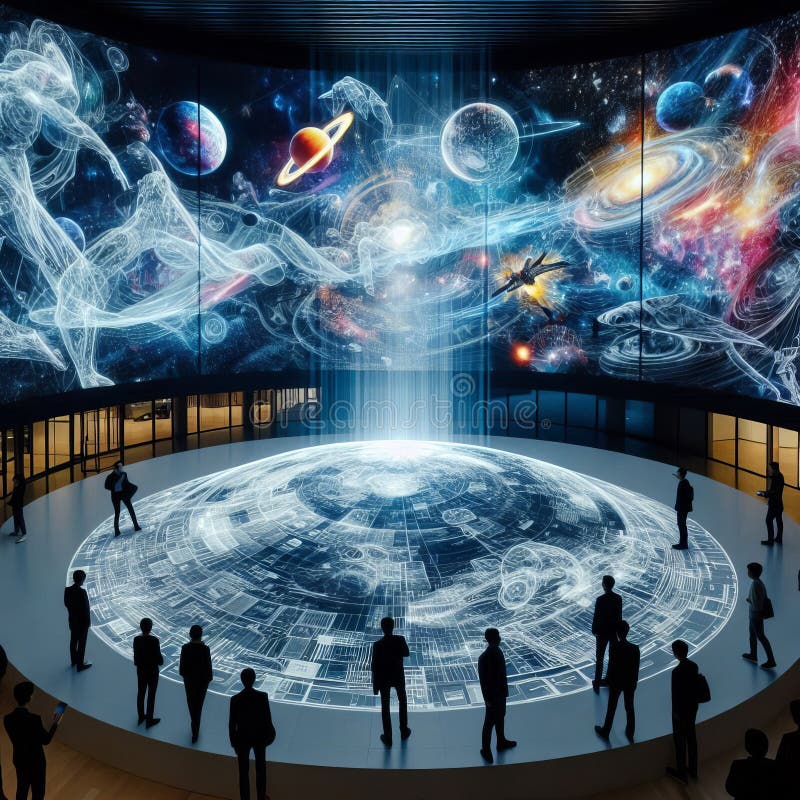 88 Holographic Interactive Storytelling Installation a Stock ...