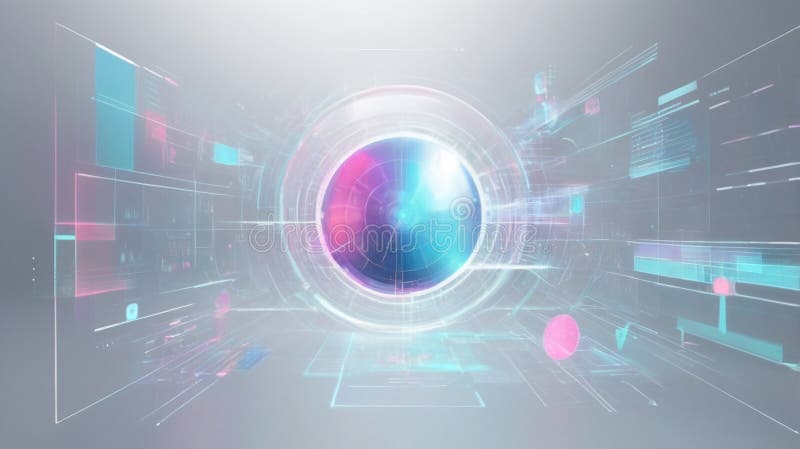 Holographic Interface: an Abstract Representation of a Futuristic ...