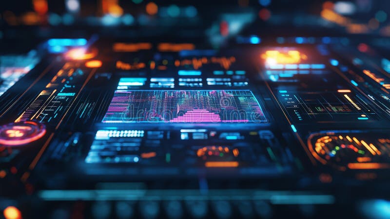 Holographic Interface with Stock Market Indicators and Currency ...