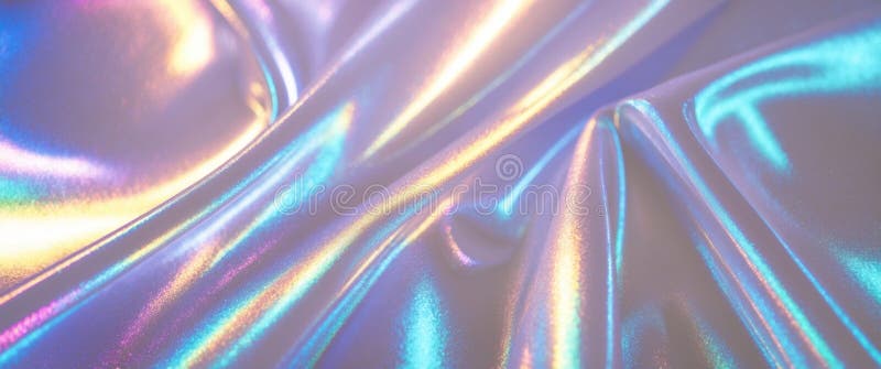 Holographic Iridescent Gradient Texture Background Stock Image - Image ...