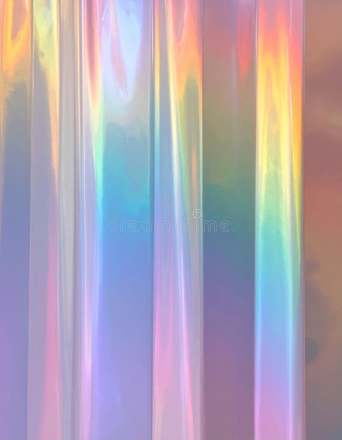 Holographic Iridescent Rainbow Texture Background Stock Illustration ...