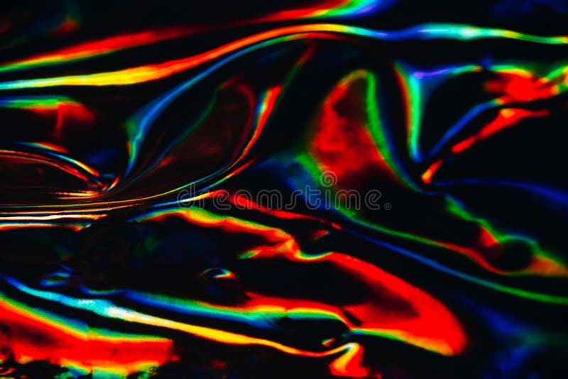 Holographic Iridescent Surface Stock Image - Image of colorful ...