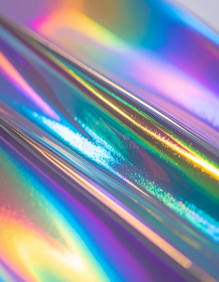Holographic Iridescent Texture Background Stock Illustration ...