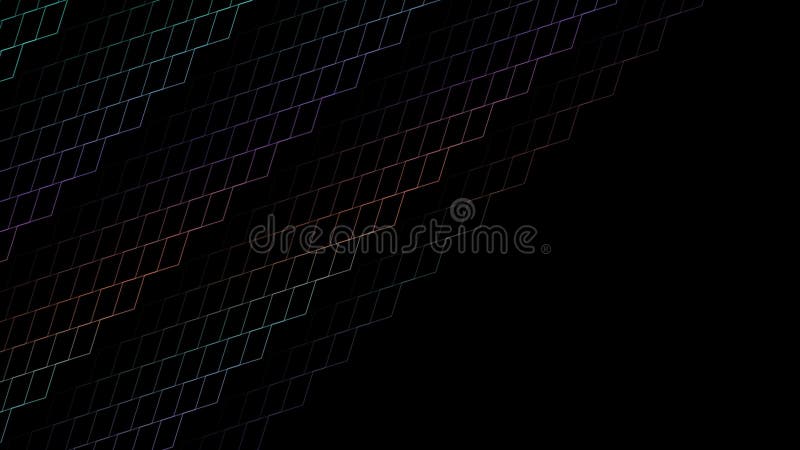 Holographic Linear Geometric Grid Abstract Tech Motion Background Stock ...