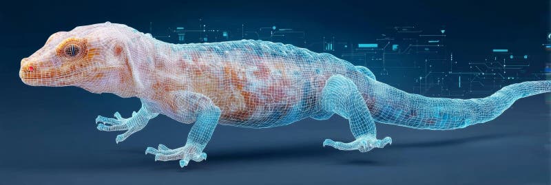 Holographic Lizard, a Futuristic Vision of Digital Technology and Wild ...