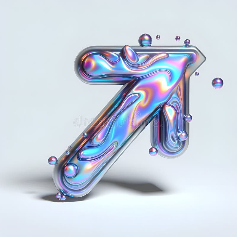 Holographic Multicoloured Modern Spark Light Arrow Pointer Cursor ...