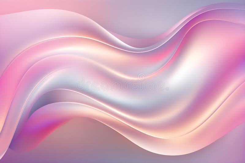 Holographic Neon Curved Wave in Motion. Pink Wallpaper Background Stock ...