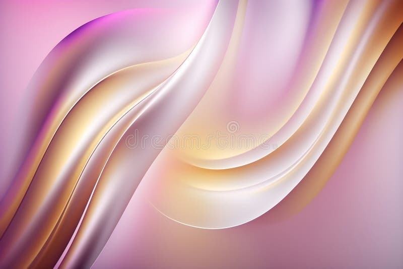 Holographic Neon Curved Wave in Motion. Pink Wallpaper Background Stock ...