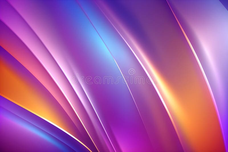 Holographic Neon Curved Wave in Motion. Rainbow Wallpaper Background ...