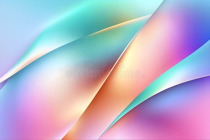 Holographic Neon Curved Wave in Motion. Holographic Wallpaper ...