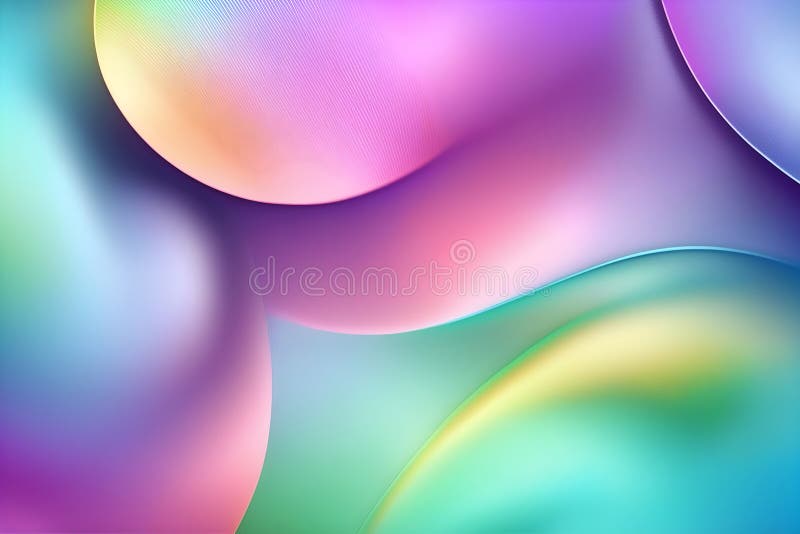 Holographic Neon Curved Wave in Motion. Holographic Wallpaper ...