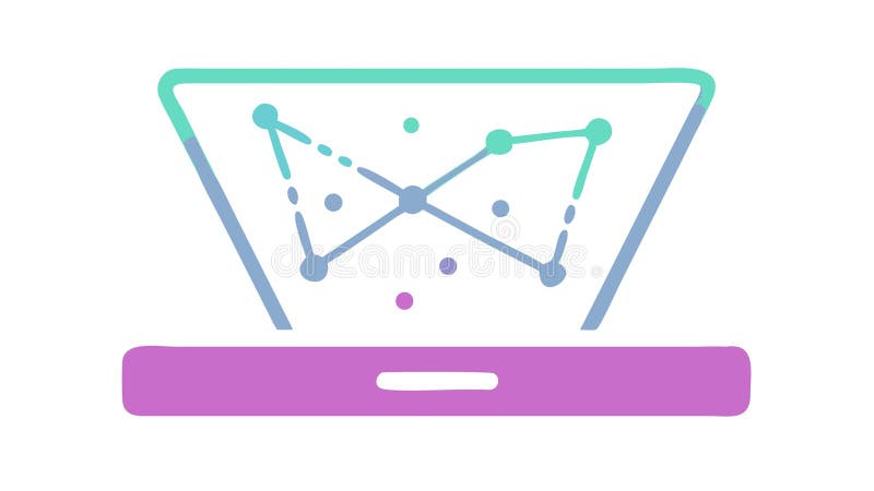 Holographic Network Map Global Connectivity, Vector Design Generative AI Stock Vector ...