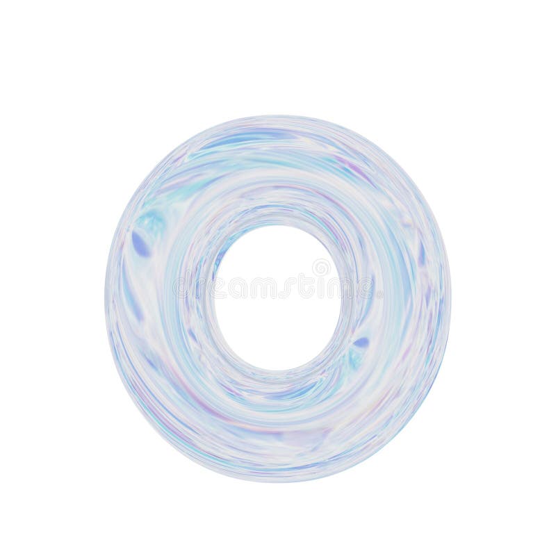 Holographic Number Zero. 3D Rendering Stock Illustration - Illustration ...