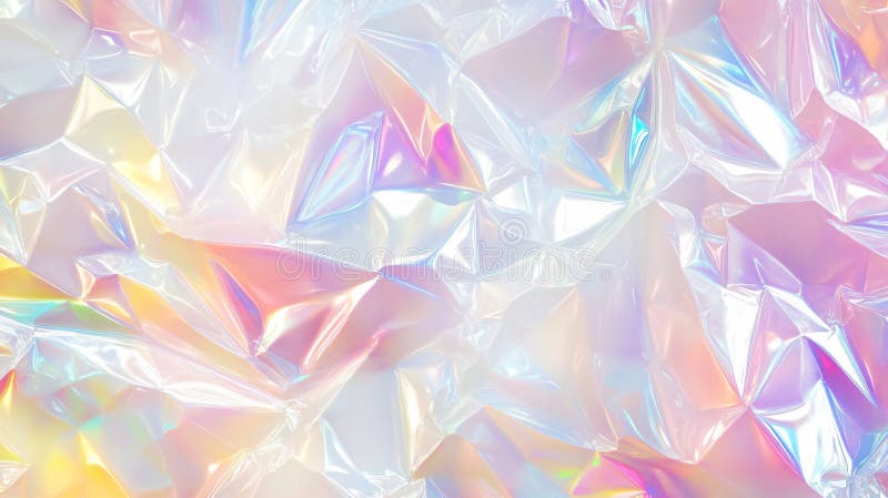 Holographic Pastel Crumpled Foil Background Texture High Quality Image ...