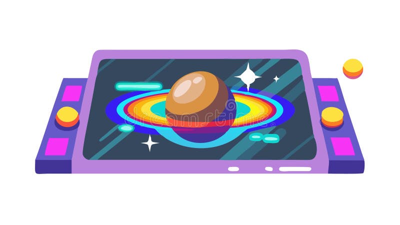 Holographic Planet: Space UI, Vector Design Generative AI Stock Vector ...