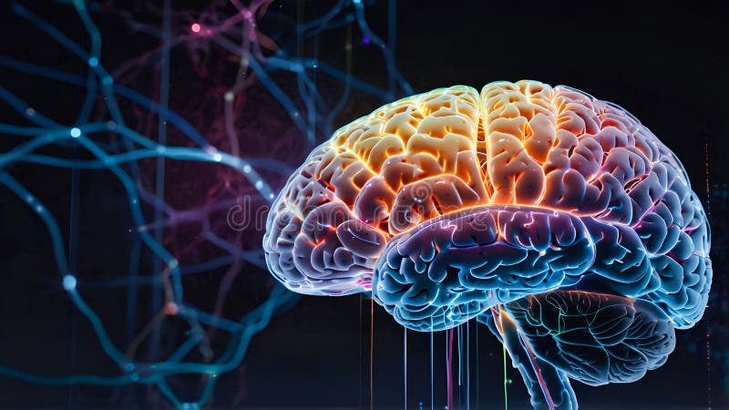 3d Holographic Human Brain Projection Stock Photos - Free & Royalty ...