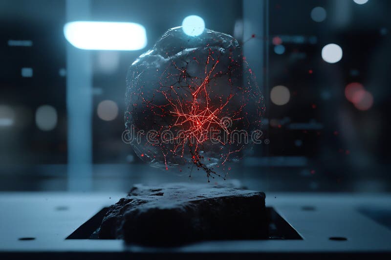 Holographic Quantum Network Interface in Lab Stock Photo - Image of ...