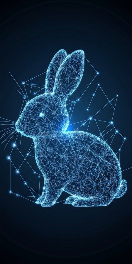 Holographic Rabbit a Futuristic Vision of Technology, Innovation, and ...