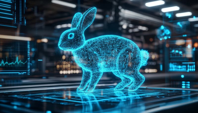 Holographic Rabbit in Lab Virtual Animal Testing, Scientific ...