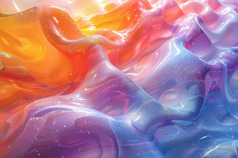 Holographic Rainbow Colors, Reflection of Light on the Plastic Surface ...