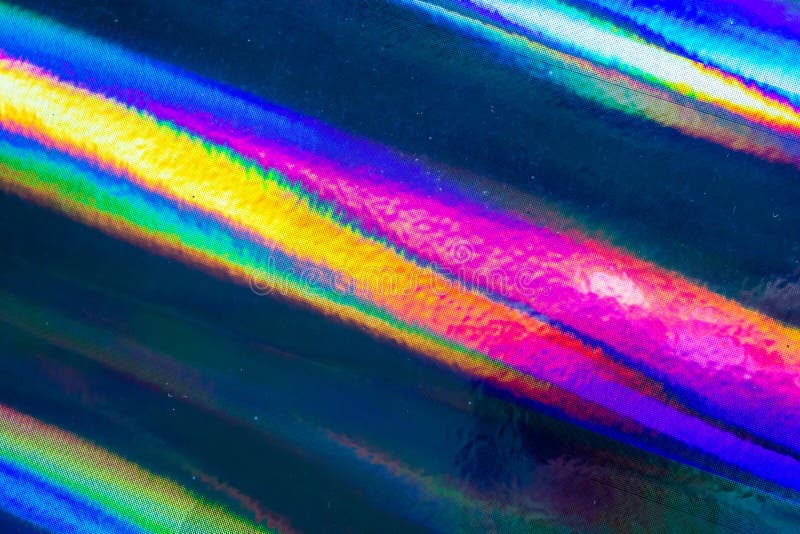 Holographic Rainbow Foil Iridescent Texture Abstract Hologram ...