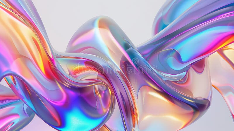 A Holographic Rainbow Gradient with Latex Textures Creates a ...