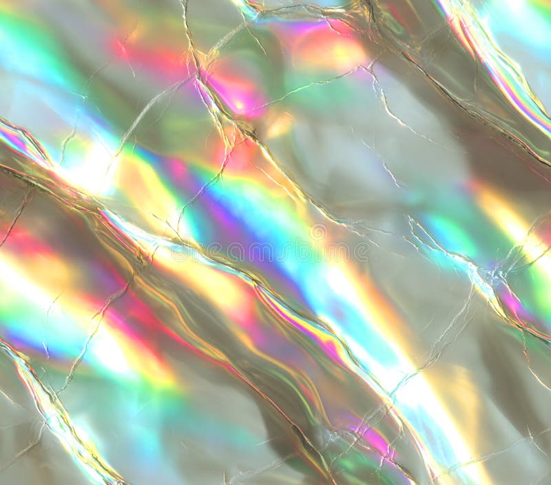Holographic Rainbow Texture Iridescent Background Stock Illustration ...