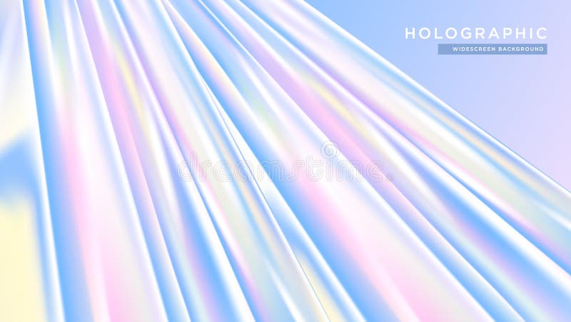 Abstract Holographic Widescreen Background Vector Stock Vector ...