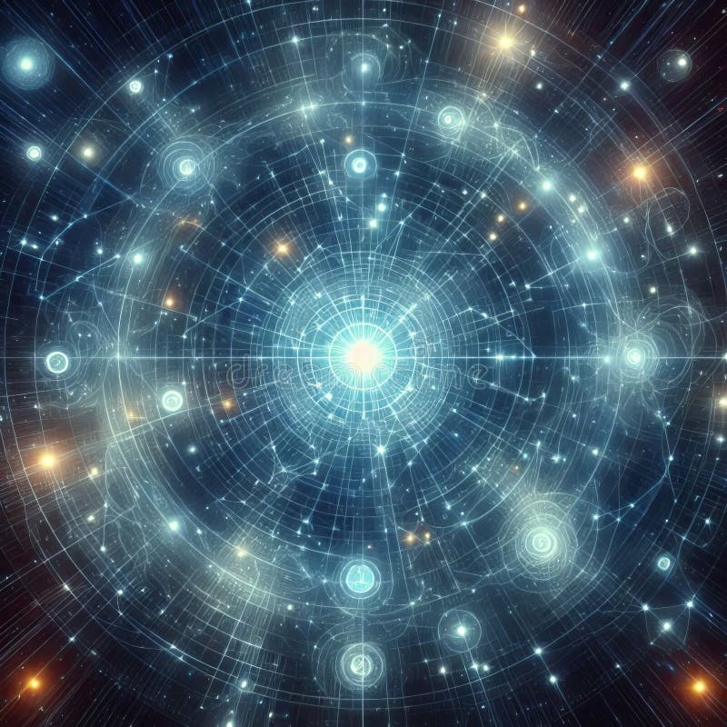 A Holographic Representation of a Celestial Constella Stock Image ...