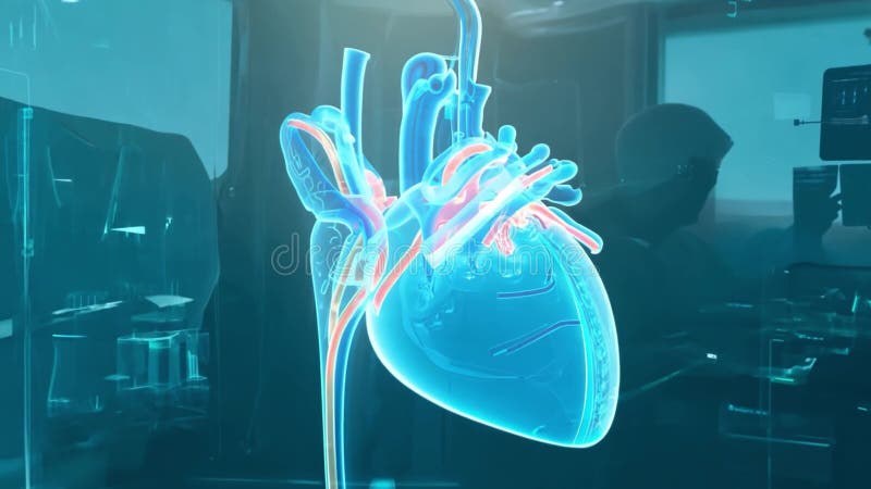 Detailed 3d Visualization of Human Heart in a High-tech Medical ...
