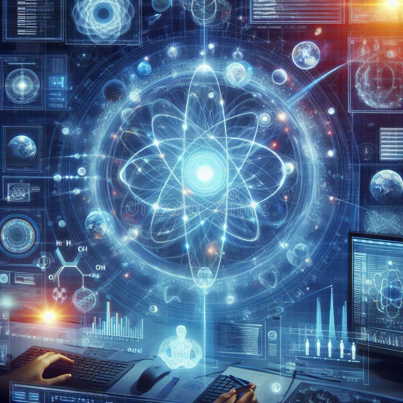 Holographic Scientific Visualization Data Analysis Research F Stock ...