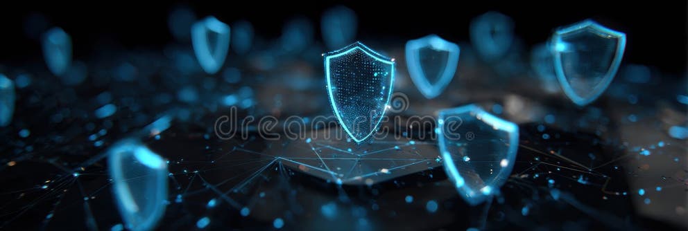 Visual Representation of Secure Vault-Style Cloud Storage with Glowing ...