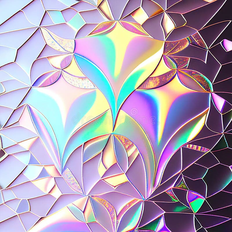 Holographic Shimmering Glittering Backdrop. AI Generated Stock ...