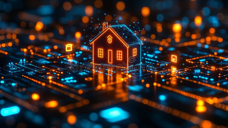 Holographic Smart Home Interface Displaying Innovative Control Features ...