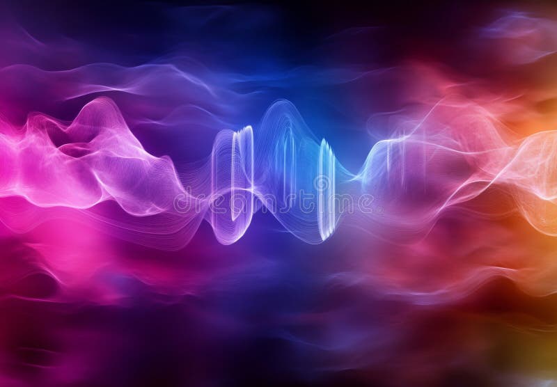 A Holographic Style Visual is Created by Vibrant Blue Abstract ...