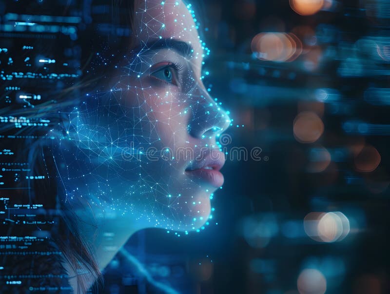 Holographic Technological Interface Visionary Digital Communication of ...