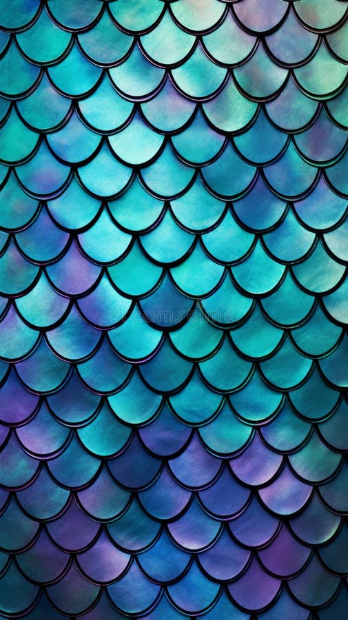 Holographic Texture of Mermaid Tail Scales. Fish Skin Magic Background ...