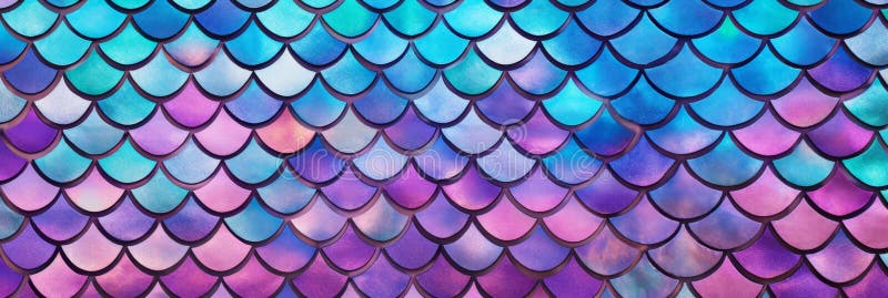 Holographic Texture of Mermaid Tail Scales. Fish Skin Magic Background ...