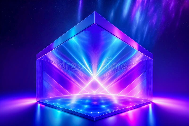 Holographic Tone Wave Pattern Background Art Color Wallpaper Stock ...